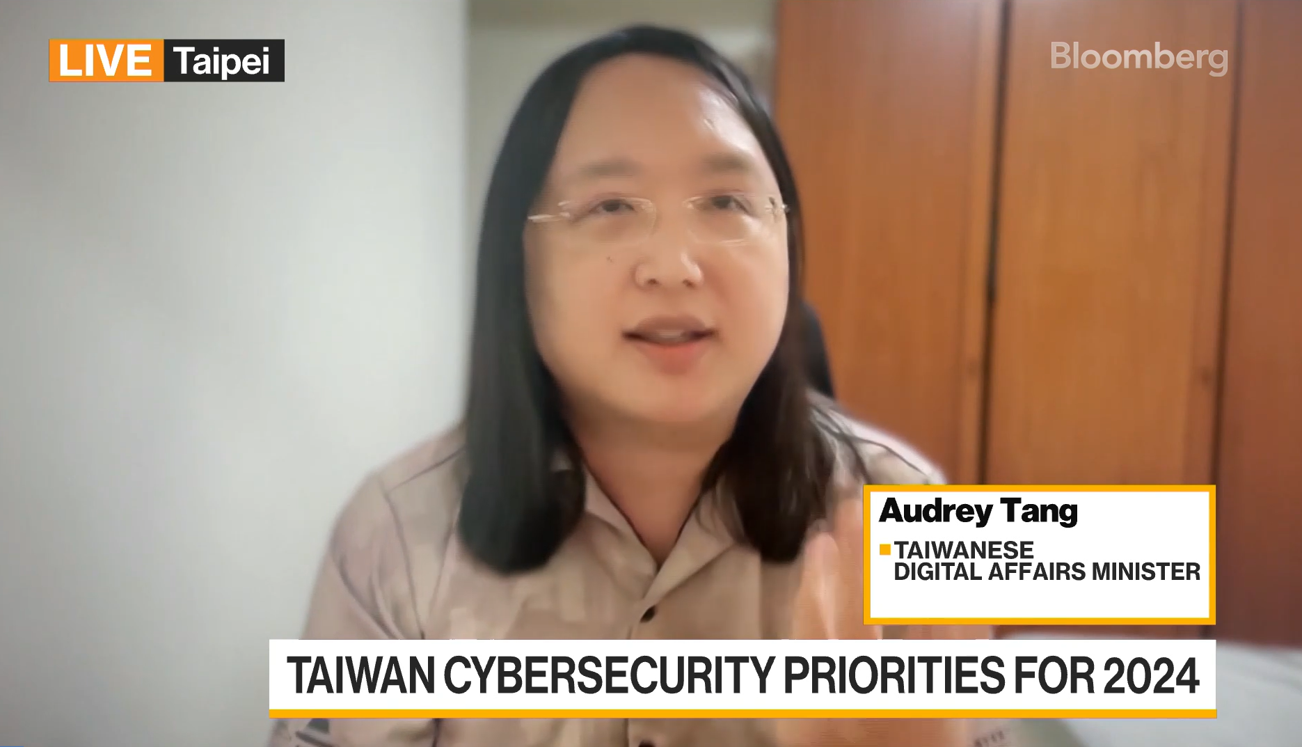 唐鳳部長接受彭博電視臺採訪，說明臺灣強化通訊韌性，並期待與民主夥伴聯防因應AI風險｜新聞參考資料 - 公告訊息｜moda — 數位發展部 Ministry of Digital Affairs